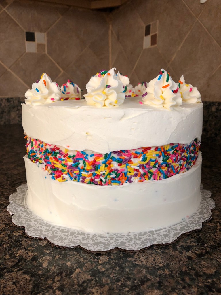 Sprinkle Fault Line Cake – Bead Yarn & Spatula