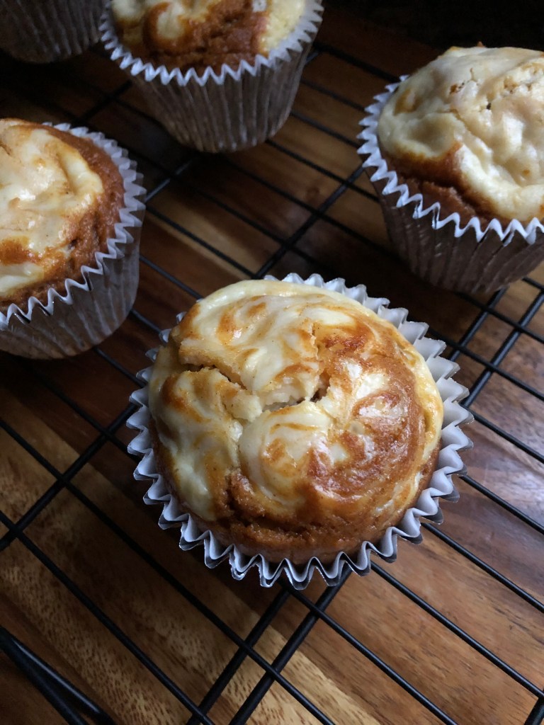 Pumpkin Cream Cheese Swirl Muffins – Bead Yarn & Spatula