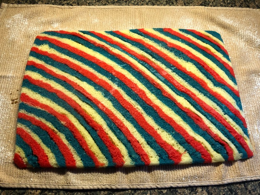 Red White & Blue Roll Cake – Bead Yarn & Spatula