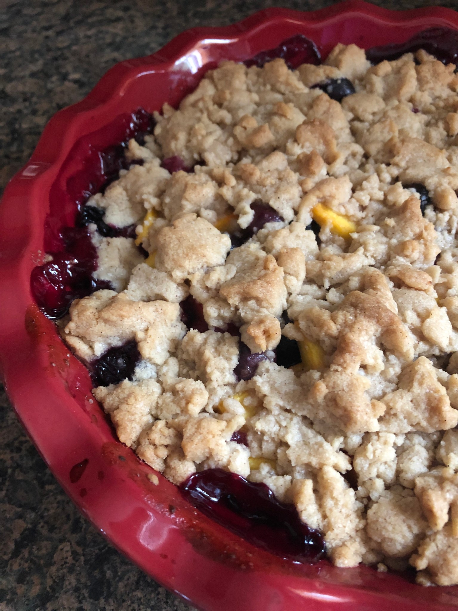 Peach Blueberry Crumble – Bead Yarn & Spatula
