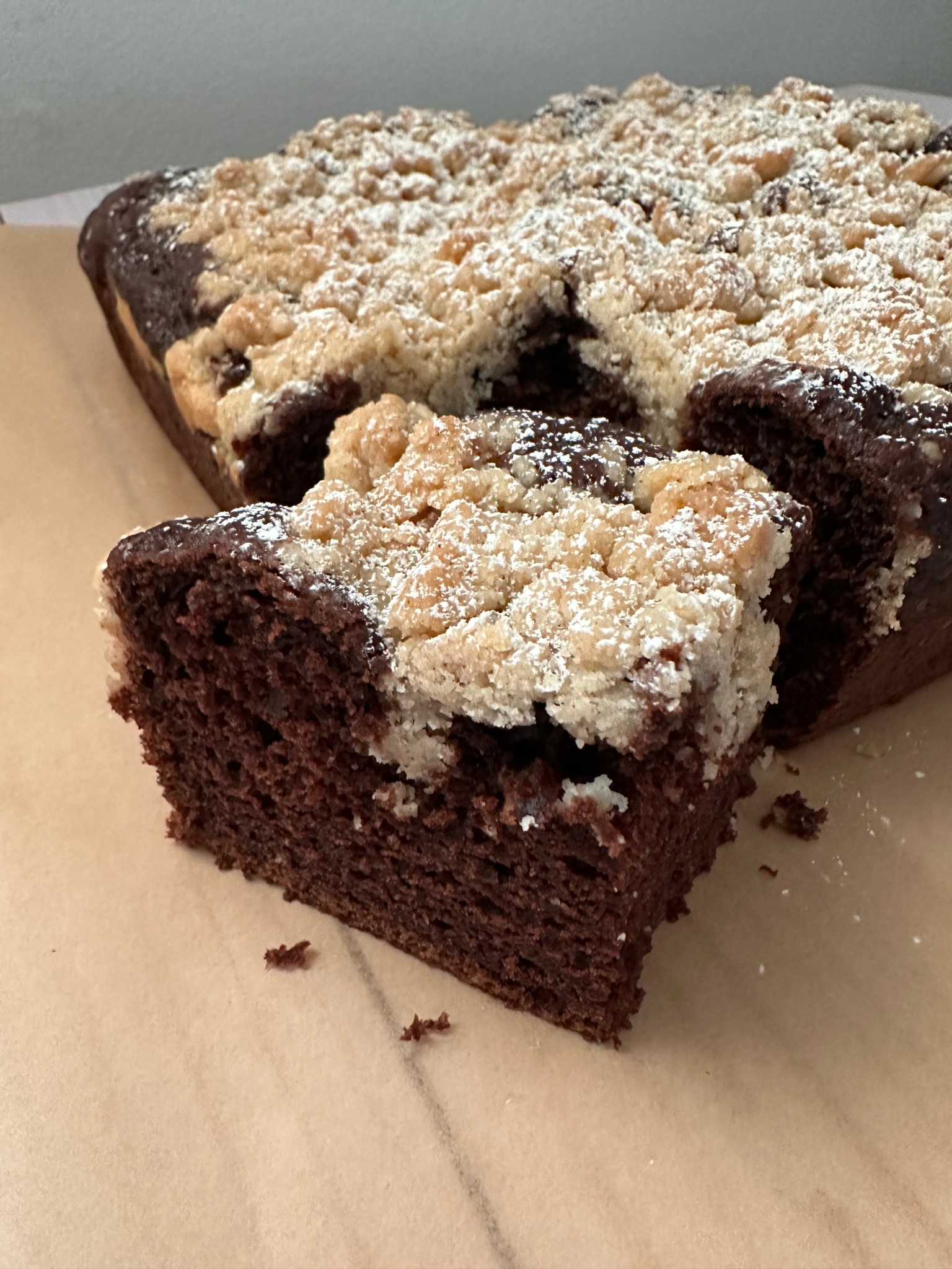 Chocolate Crumb Cake – Bead Yarn & Spatula